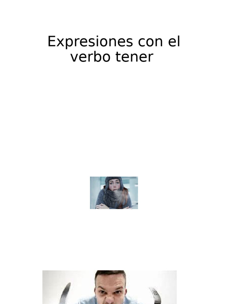 Expresiones comunes con "tener" | PDF