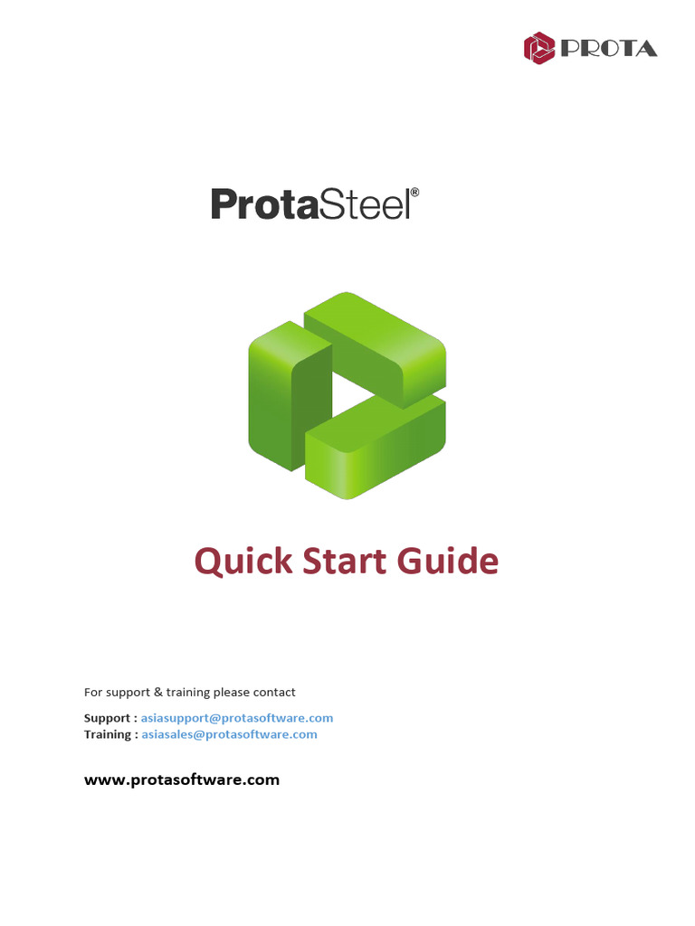 ProtaSteel 2019 QSG (1) | PDF | Cartesian Coordinate System | Icon ...
