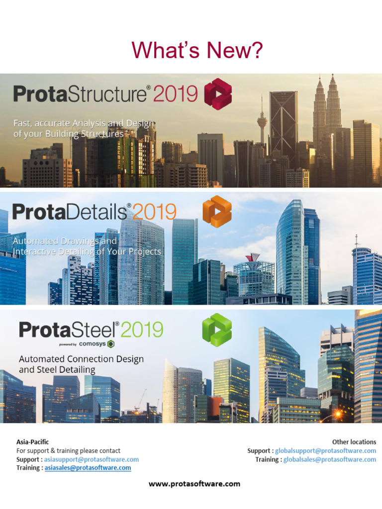 ProtaStructure Suite 2019 Whats New | PDF | Beam (Structure) | Autodesk Revit