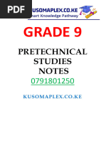 Grade 9 Pretechnical Studies Notes | PDF | Waste | Wood
