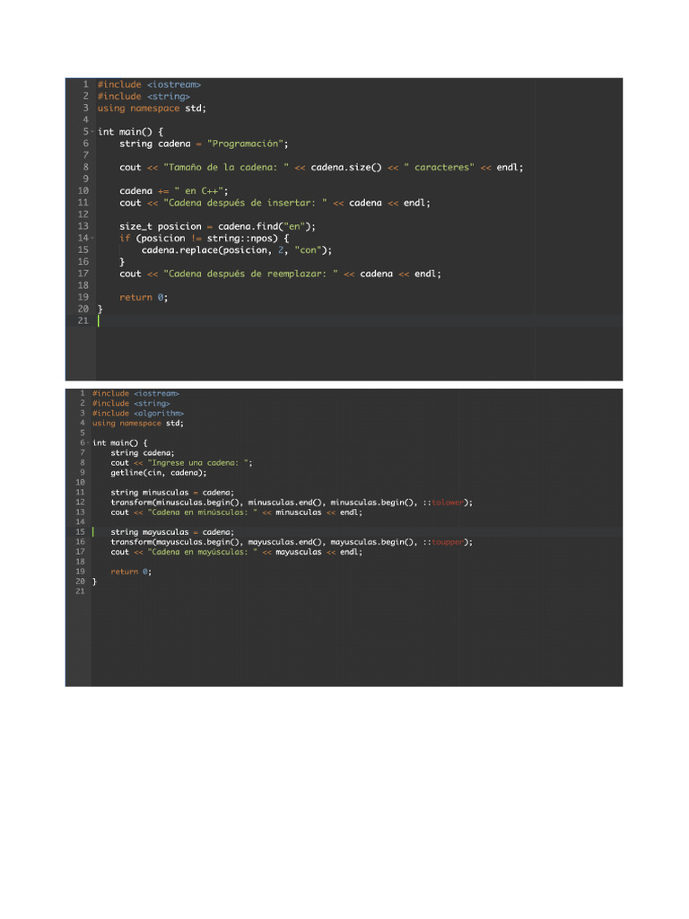 Ejercicios Tema 6(3) Programación con Strings y Struct | PDF