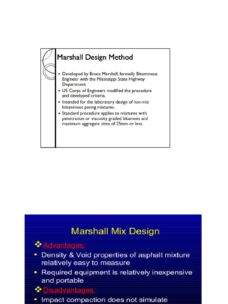Marshall Mix Design | PDF
