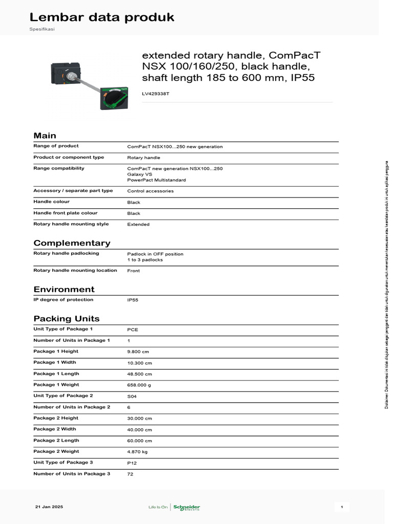 Schneider Electric - ComPacT-NSX-new-generation - LV429338T | PDF | Economy And The Environment