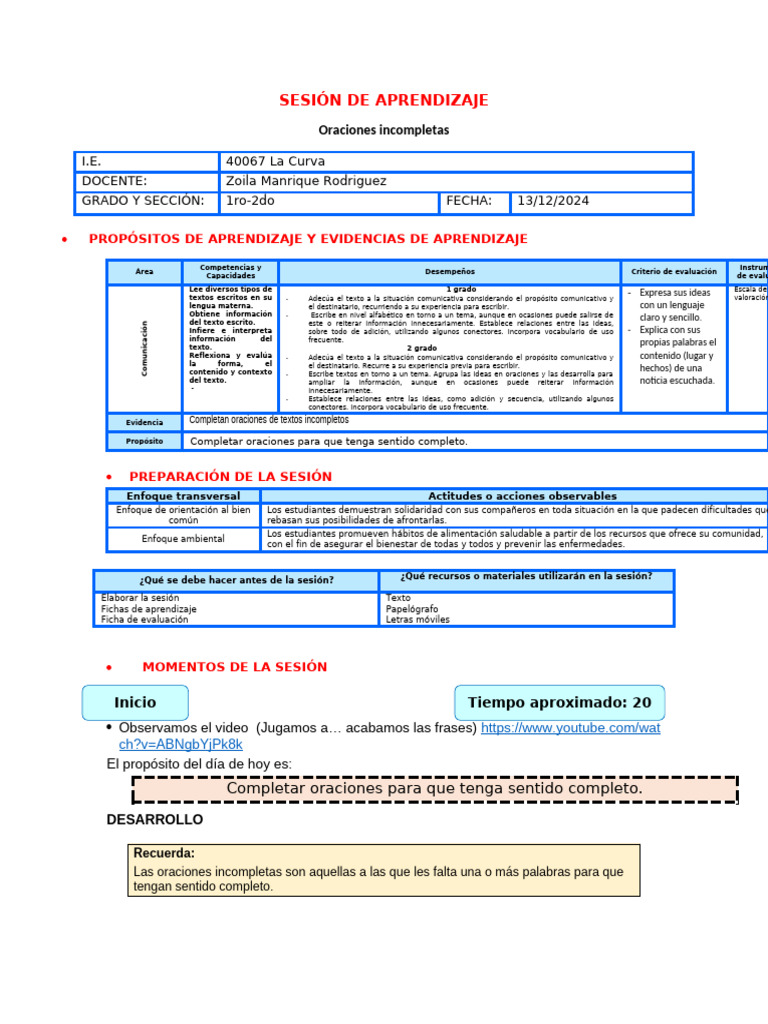 Viernes 13 Comu | PDF | Aprendizaje | Evaluación