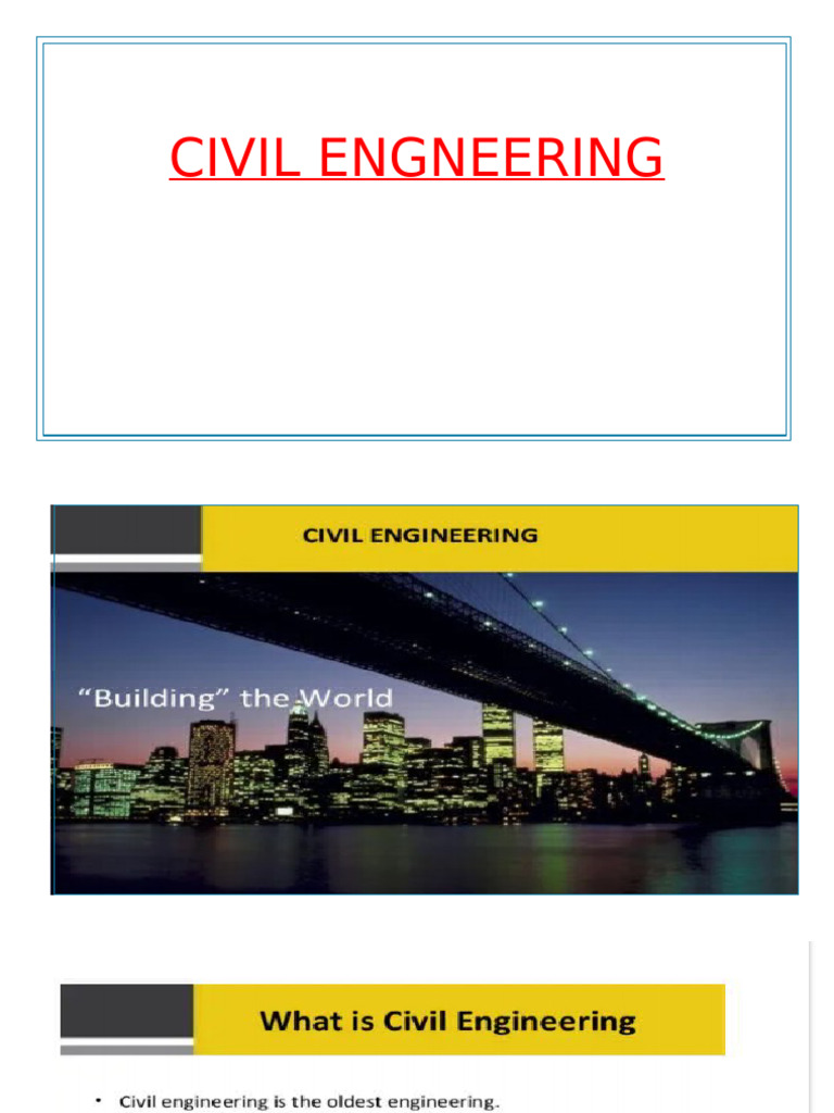 Civil Engneering | PDF