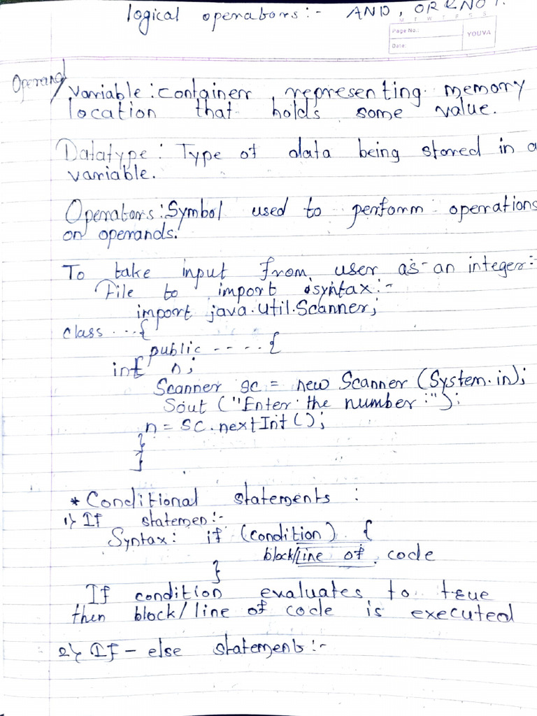 Java_Notes | PDF | Computer Programming Java_Notes | PDF | Computer Programming