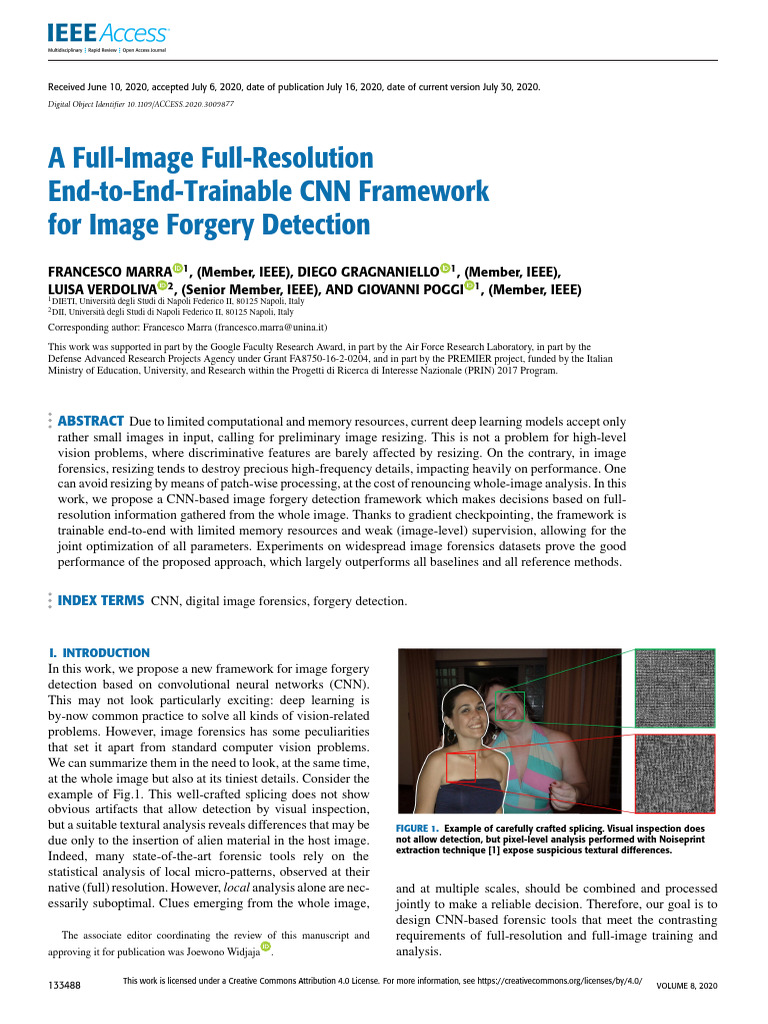 CNN Framework for Forgery Detection | PDF | Applied Mathematics | Artificial Intelligence