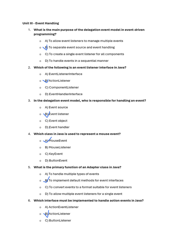 Ajp (1) With Probable Answer | PDF | Network Socket | Transmission ...