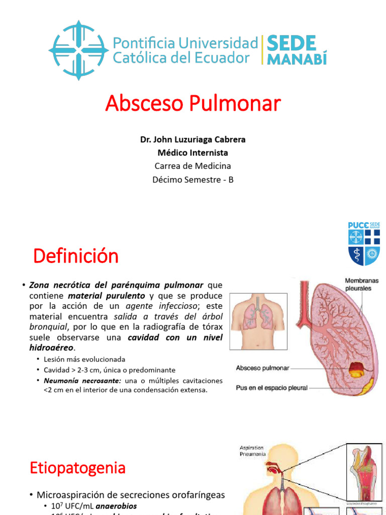 Absceso Pulmonar | PDF | Tos | Neumonía