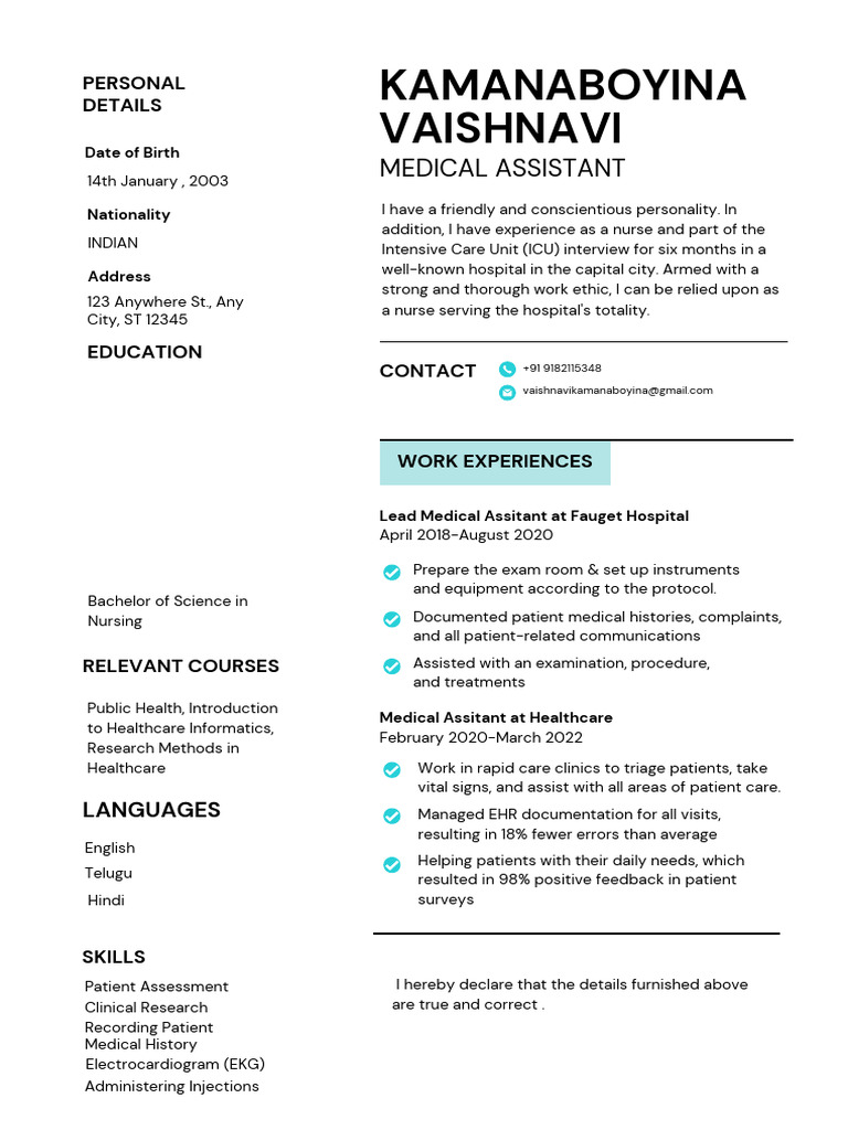 Vaishnavi Resume | PDF