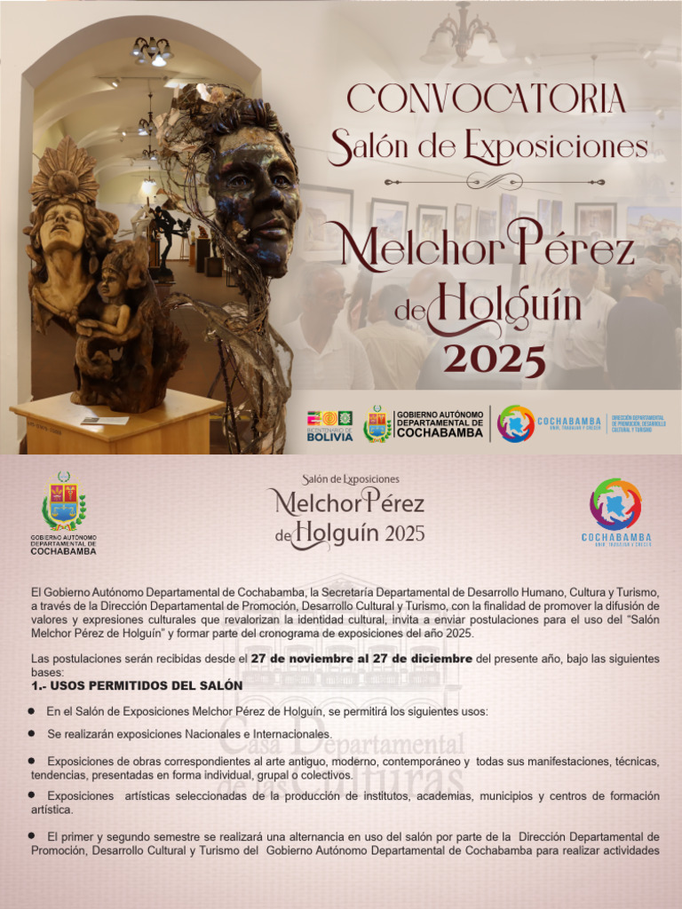 Convocatoria Exposiciones 2025 | PDF