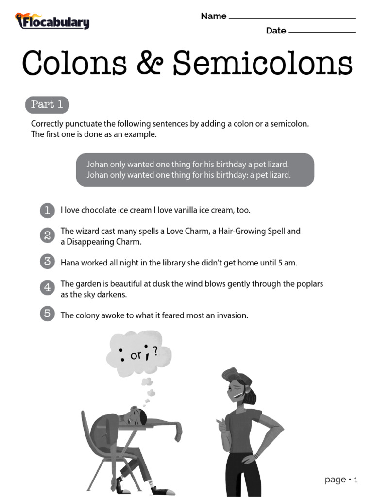 Colons Semicolons Answer Key | PDF | Ernest Shackleton