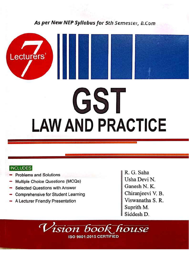 GST Law and Practice-Text Book - 11zon | PDF