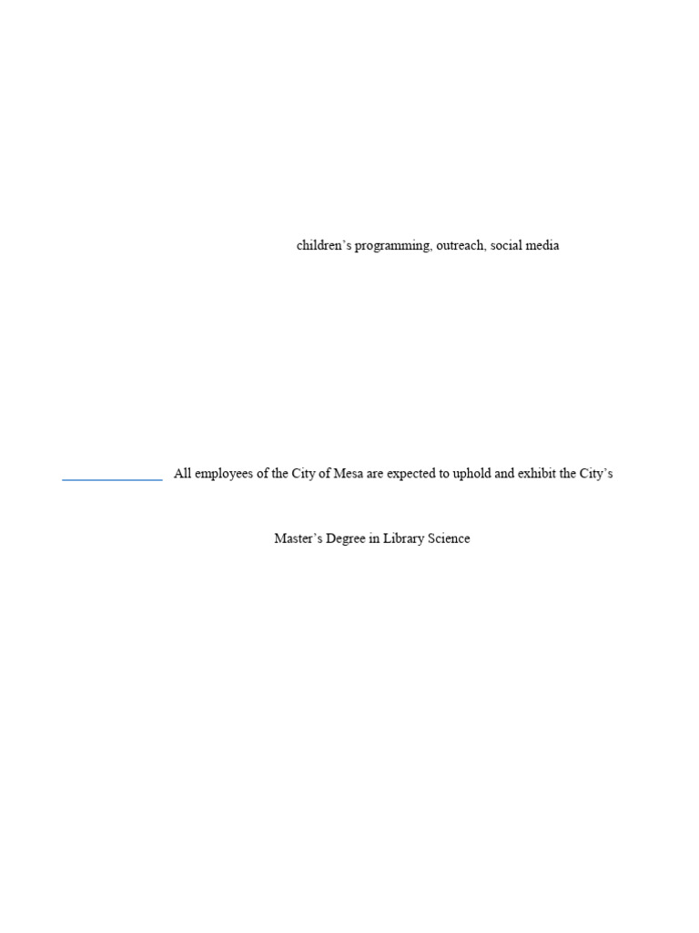 Template, Librarian Employment | PDF | Libraries | Librarian