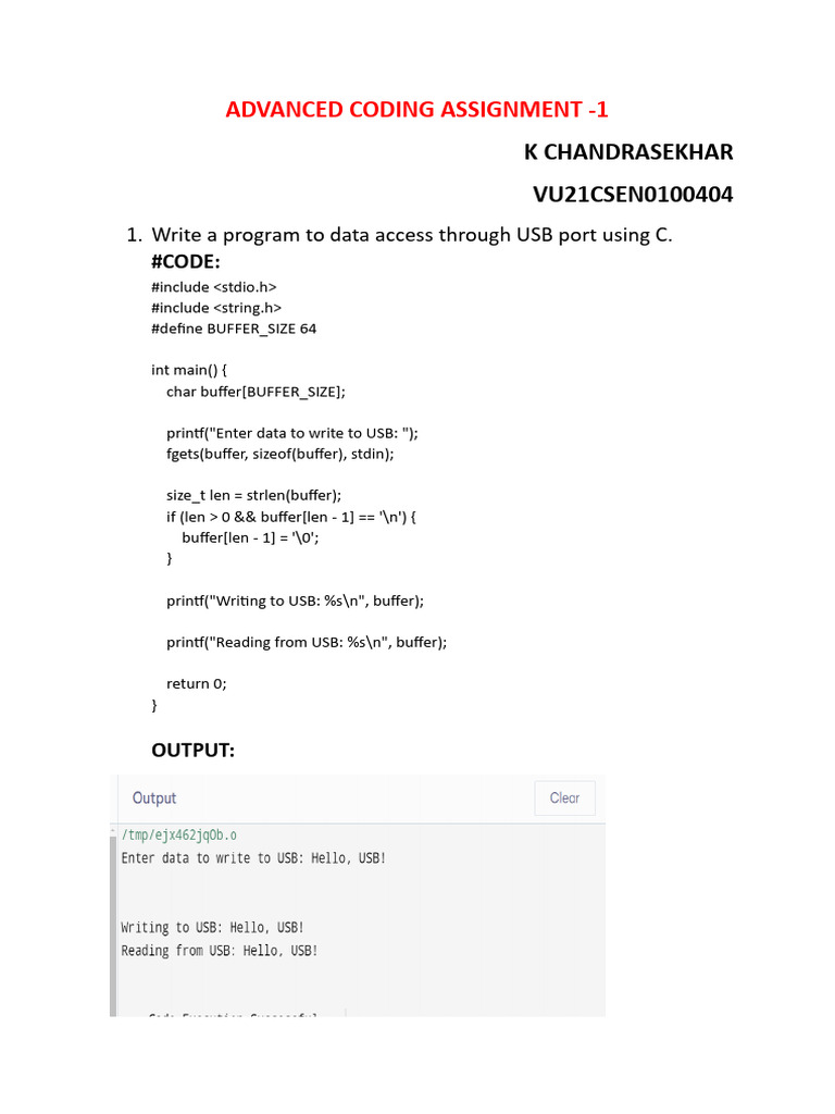 Advanced Coding Assignment - 1 (0404) | PDF