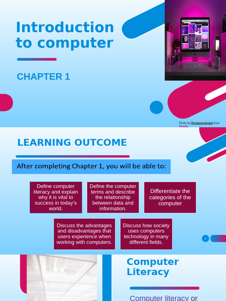 IMC113 - CHAPTER 1 - Introduction To Computer | PDF | Point Of Sale | Automated Teller Machine