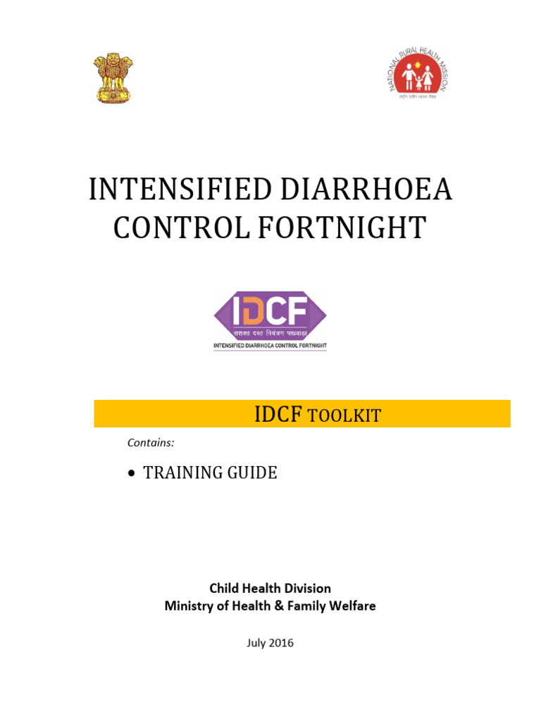 IDCF Toolkit 2016 | PDF | Diarrhea | Dehydration