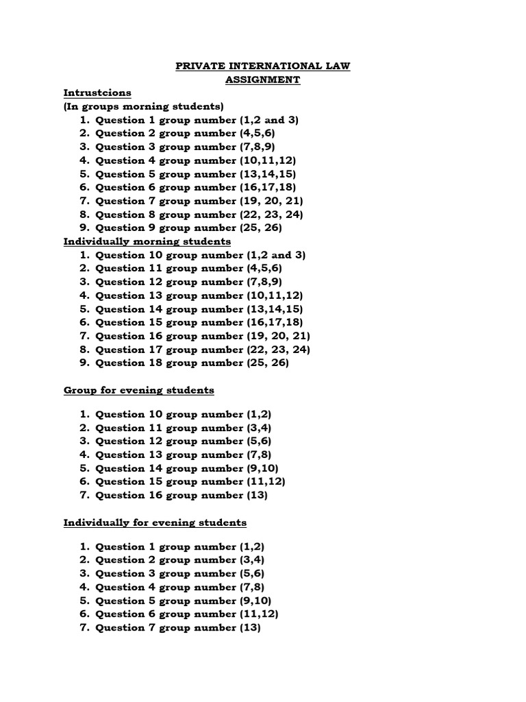 private questions | PDF | Choice Of Law | Arbitration