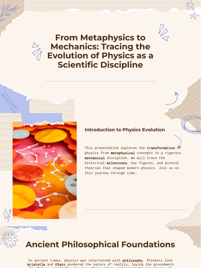 Slidesgo From Metaphysics To Mechanics Tracing The Evolution of Physics As A Scientific ...