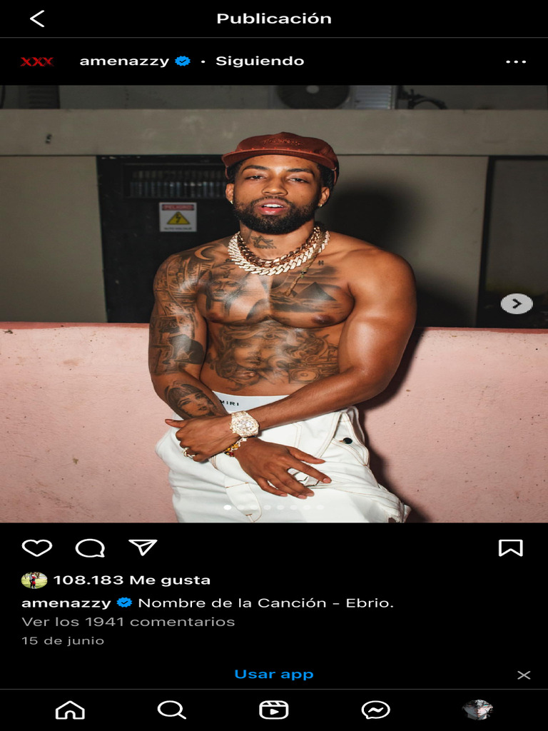 Amenazzy ?? Nombre de La Canción - Ebrio. Instagram | PDF