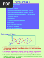 Wave Optics Formula Sheet Readable | PDF