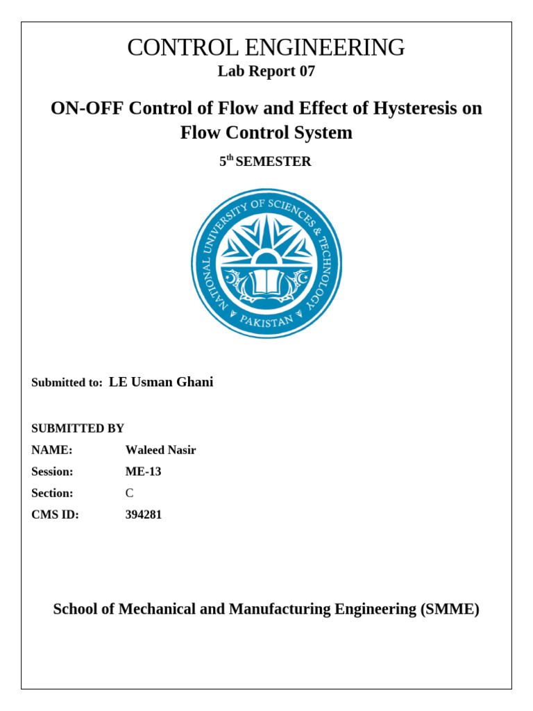 Lab 7 CE Flow Control and Hysteresis | PDF | Electronics | Electromagnetism