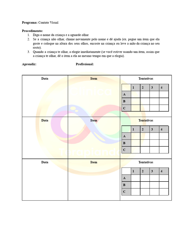 Programa - Contato Visual | PDF