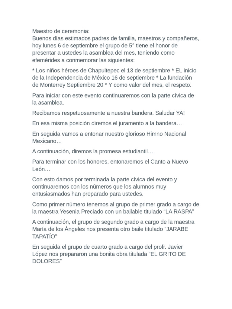 Programa de Asamblea | PDF