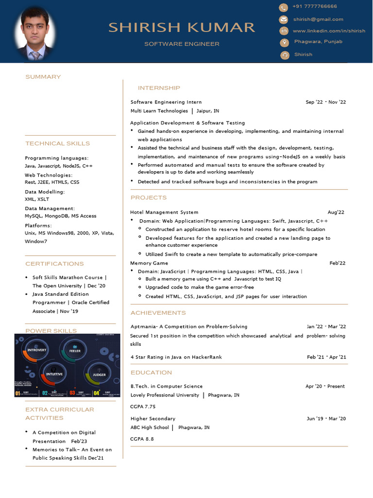 Shirish - Kumar - Software - Engineer New | PDF | Java (Programming Language) | Java Script