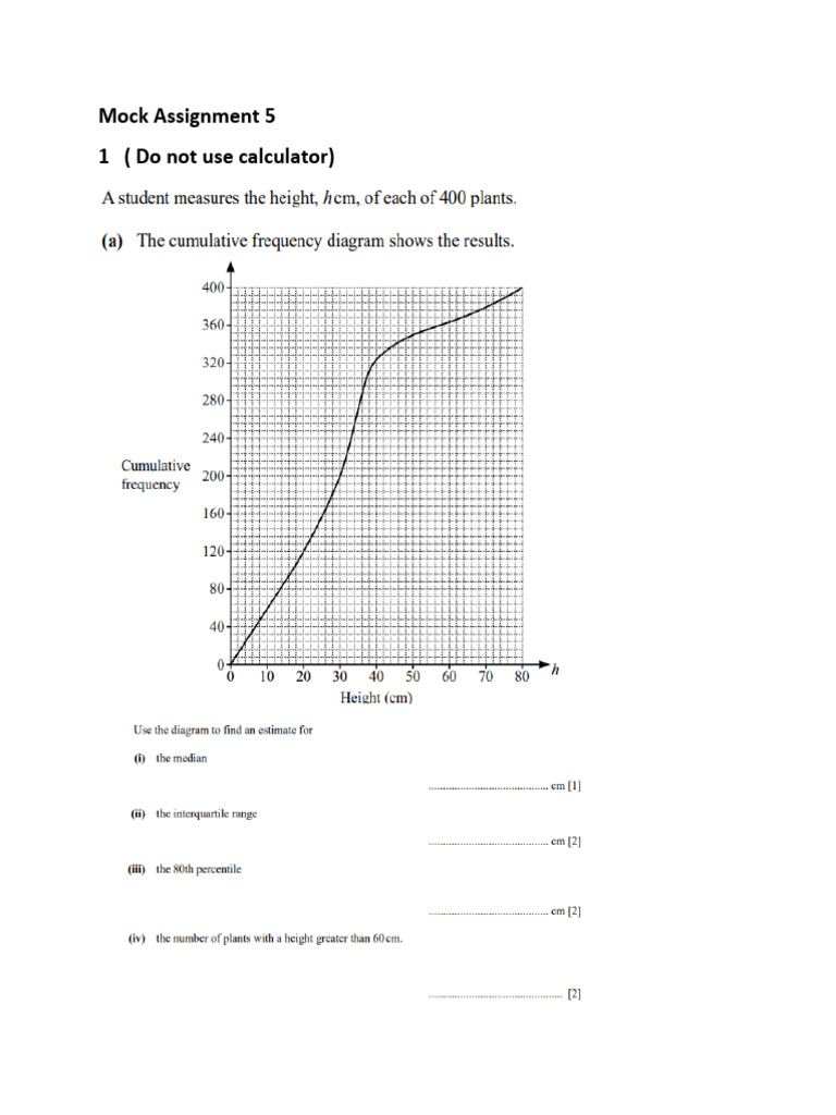 Mock Assignment 5 | PDF