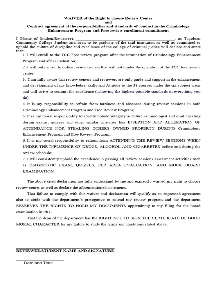 Review Waiver | PDF | Justice | Crime & Violence