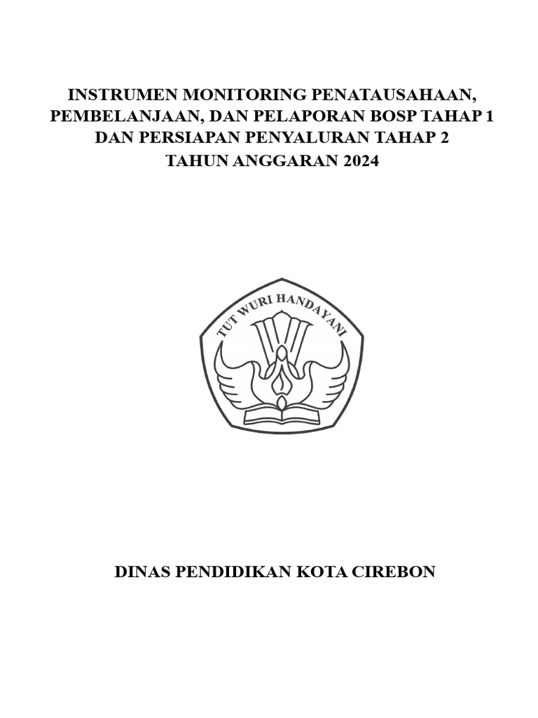 Instrumen Monev BOSP Tahap 2 Tahun 2024 | PDF