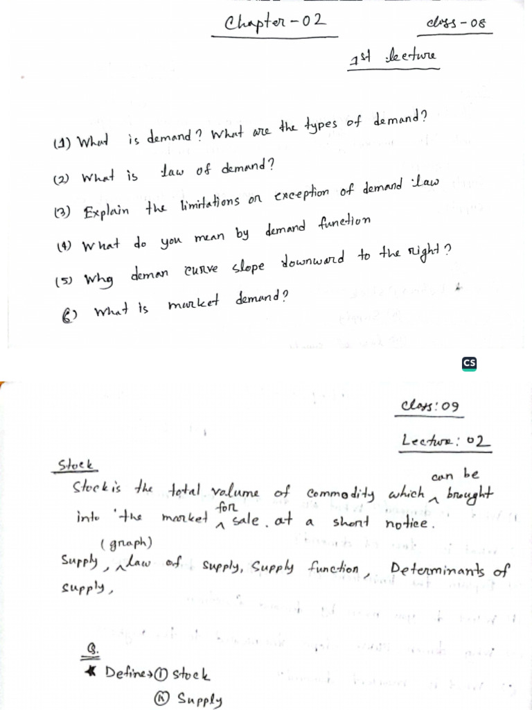 Chapter 2(Lecture 1,2)Sazzad Sir | PDF