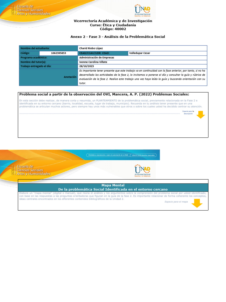 Fase 3 - Análisis de La Problemática Social-Charid Riobo Lopez | PDF ...