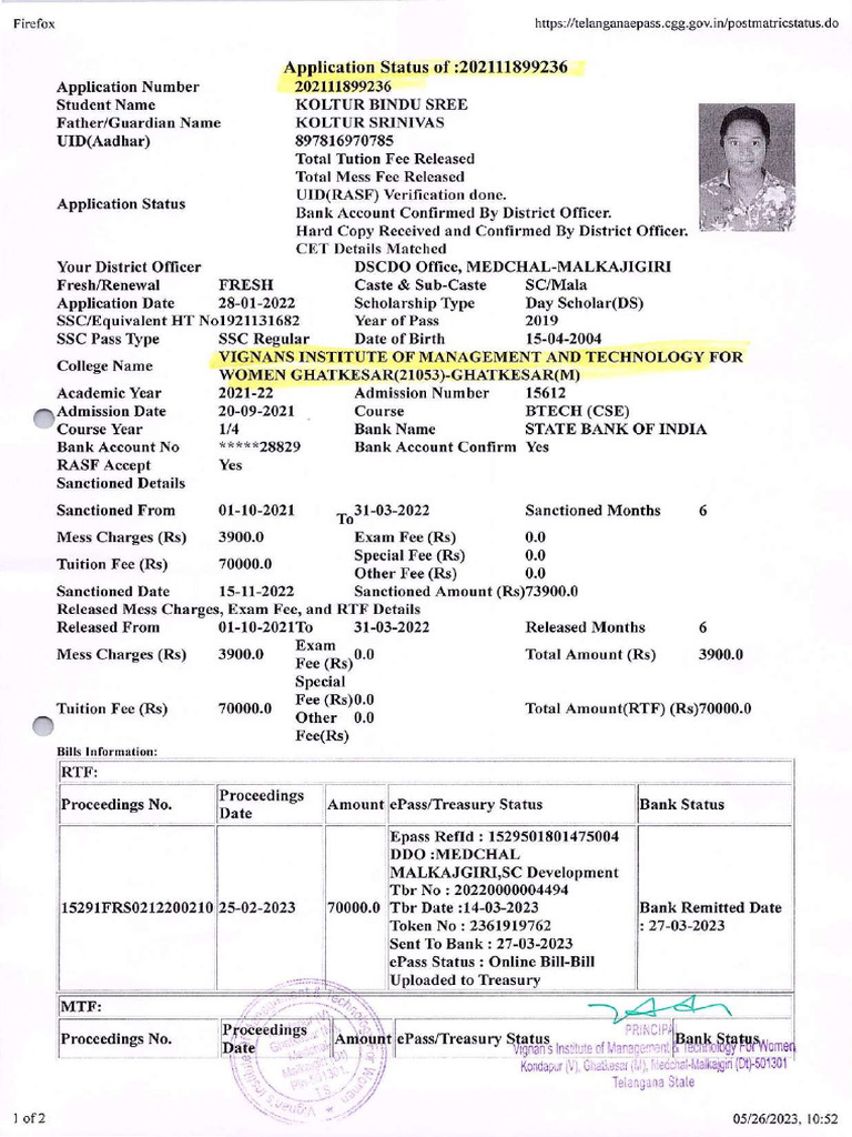 5.1.1-2. Sample TS E-Pass Application Status | PDF