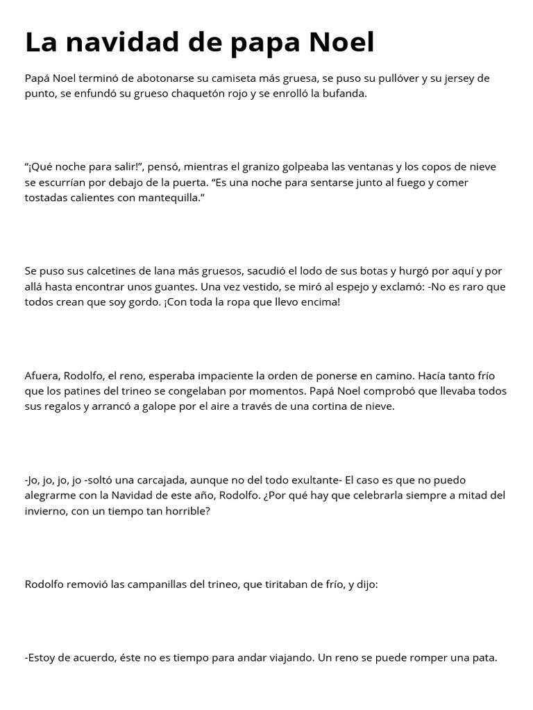 La navidad de papa Noel | PDF