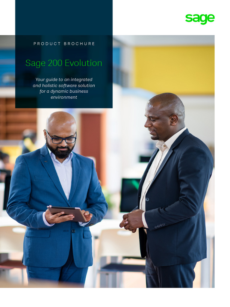 Sage 200 Evolution Brochure | PDF | Inventory | Accounts Payable