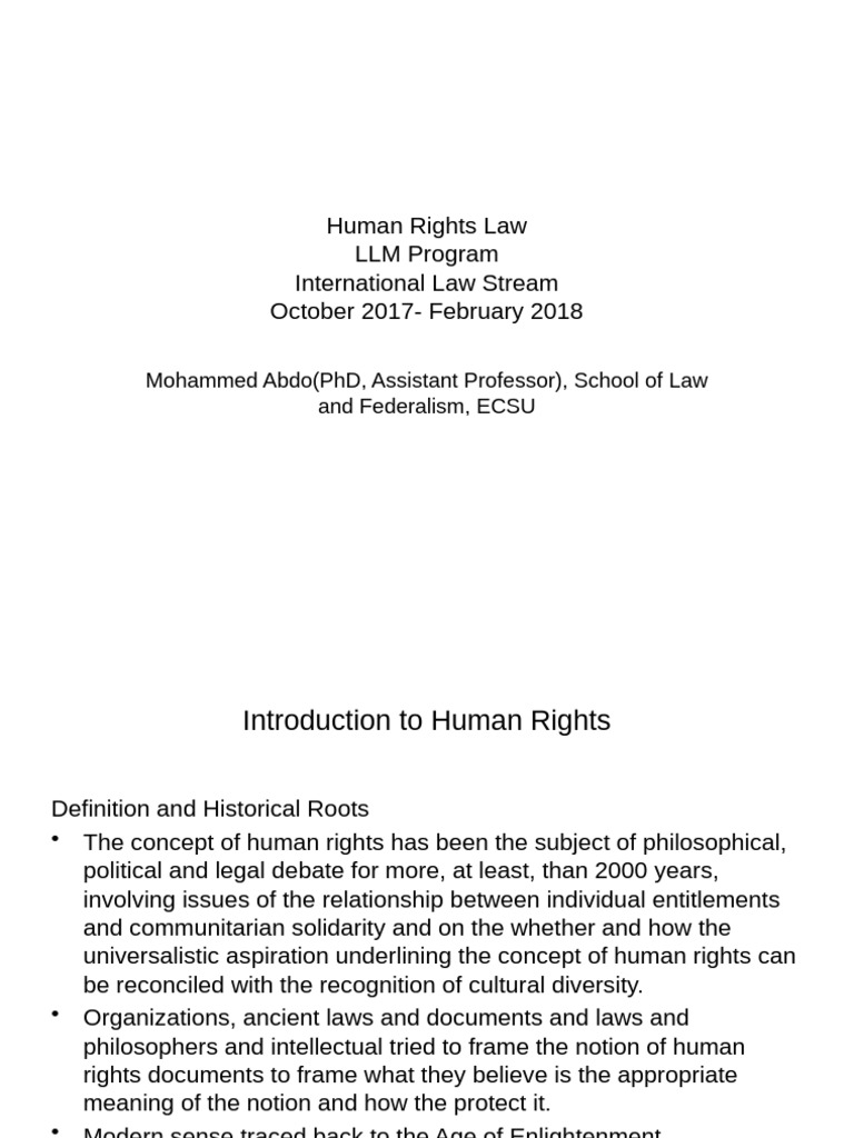 International Human Rights 3 | PDF | Human Rights | European Convention ...
