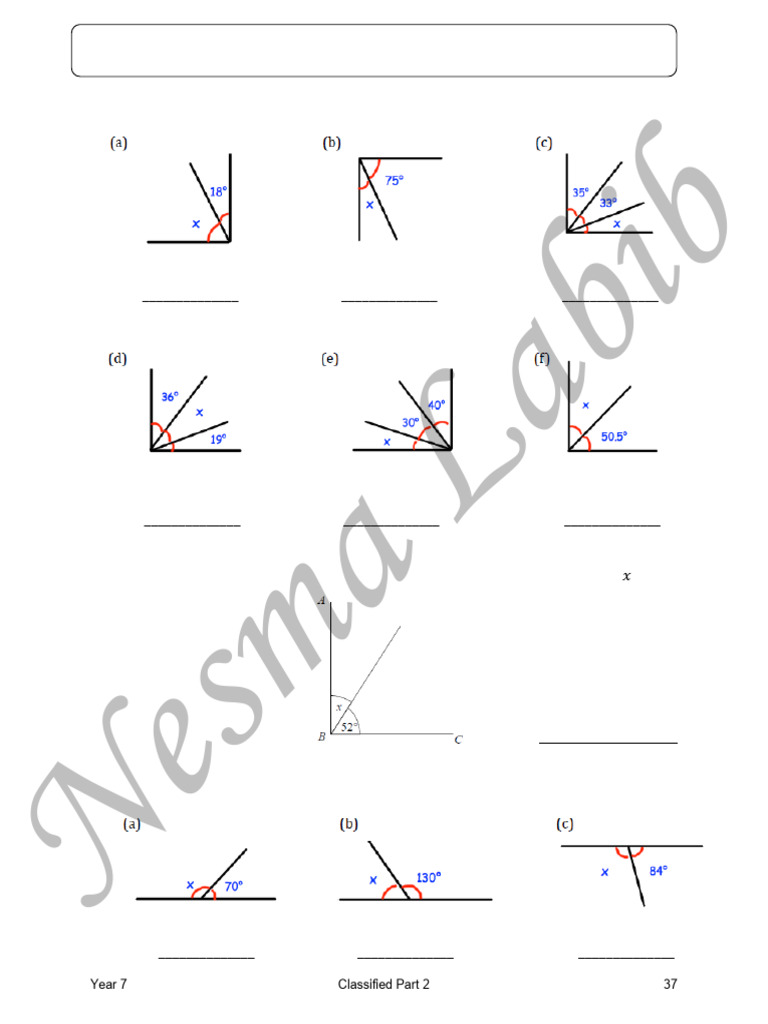 19-1 Supp and Comp and Angles Arounda Point | PDF | Angle | Euclidean Geometry