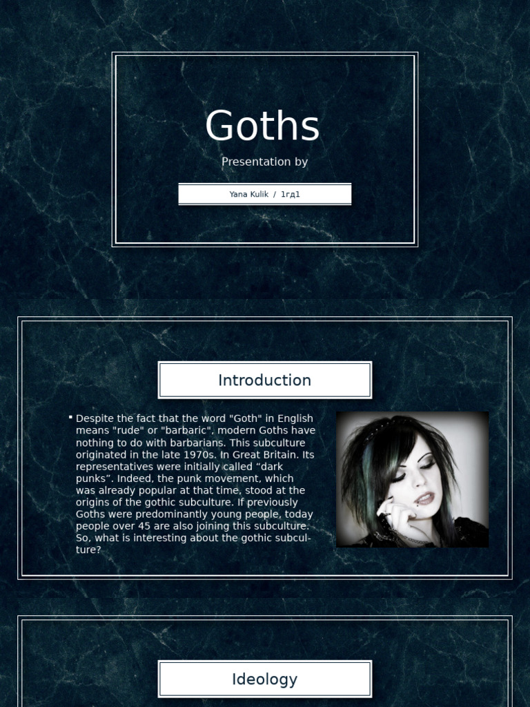 Understanding the Goth Subculture | PDF
