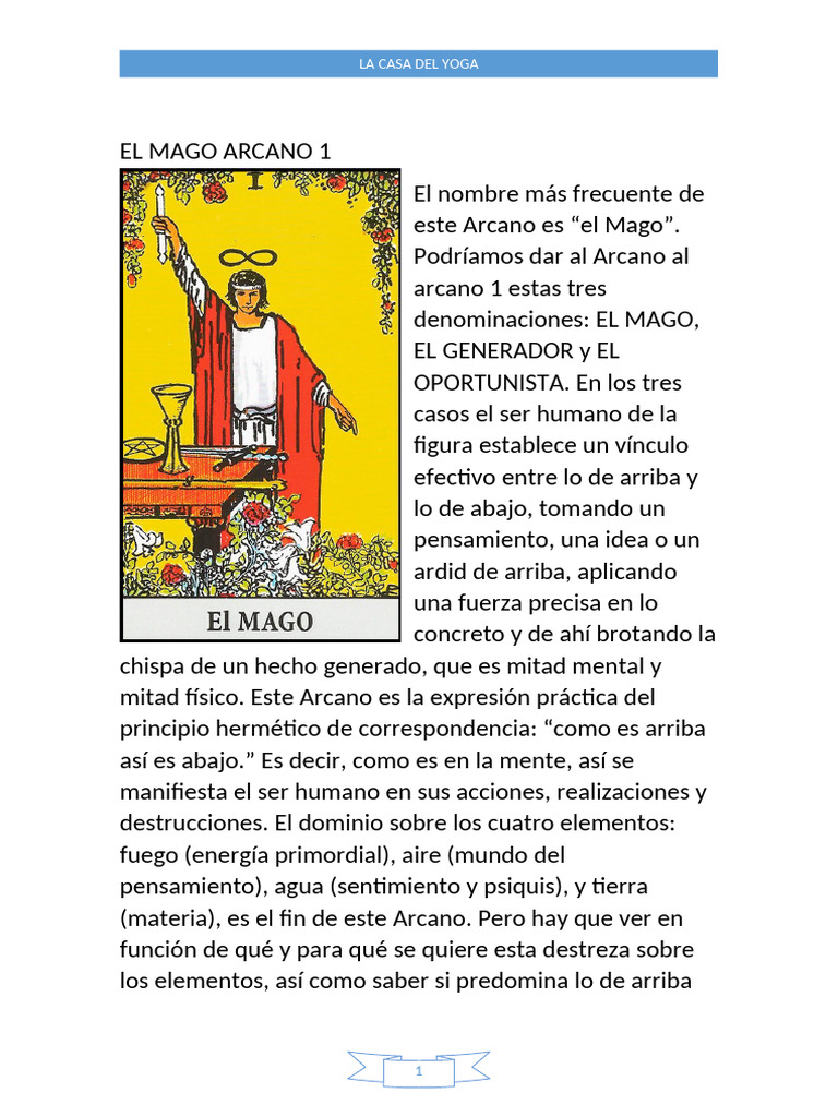 El Mago Arcano: Potencial y Acción | PDF | Mente | Pensamiento