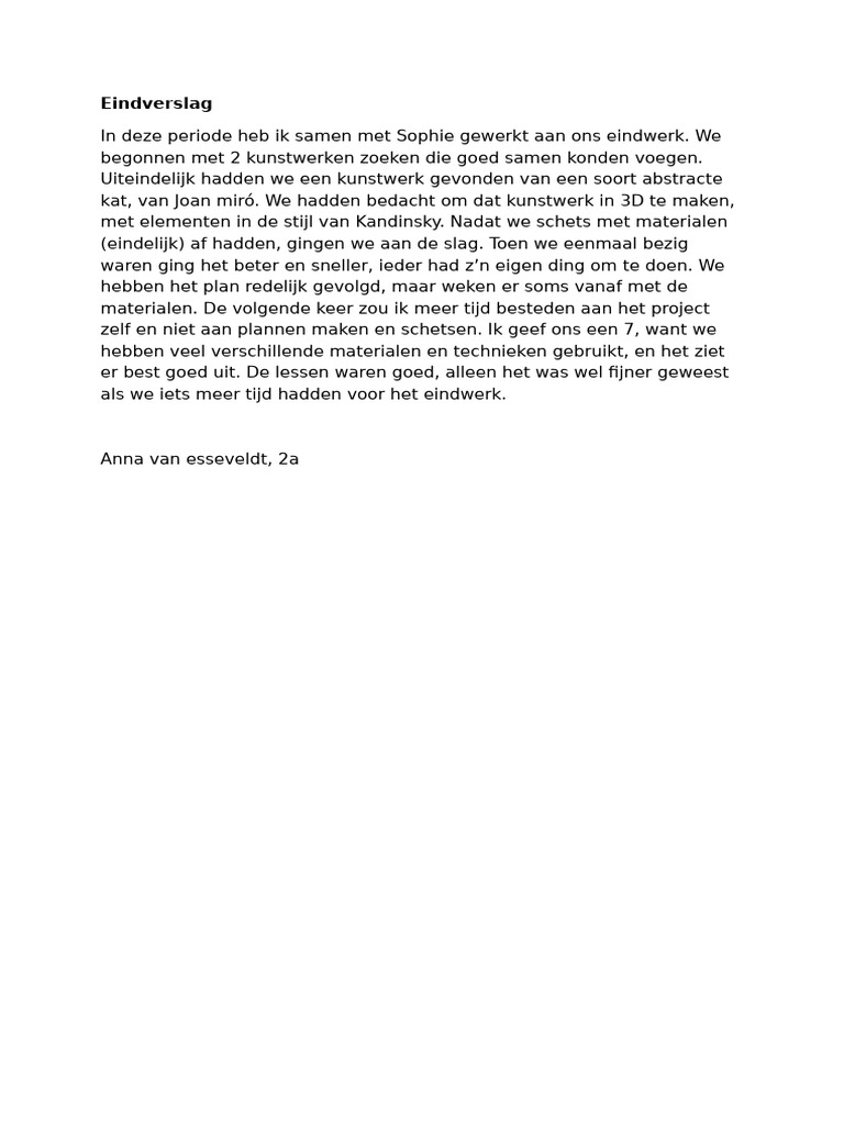 Eindverslag | PDF