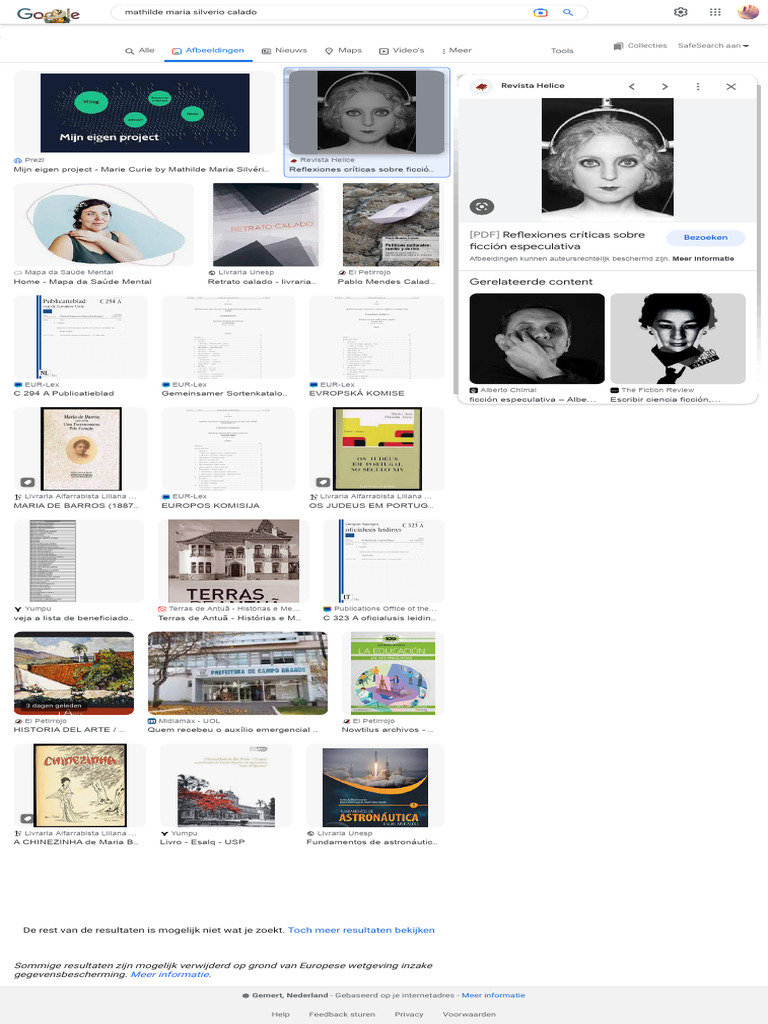 Mathilde Maria Silverio Calado - Google Zoeken | PDF