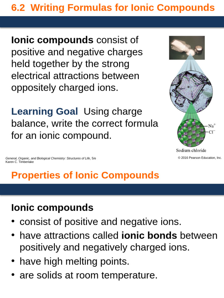 CH6_2_Writing_Formulas_Ionic_Compounds_GOB_Structures_5th_ed | PDF | Ion | Salt (Chemistry)