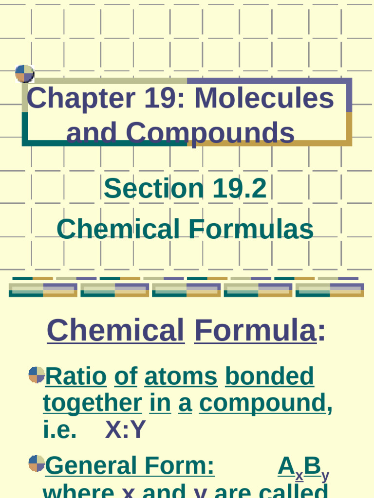 Section 19.2 Chemical Formulas | PDF | Chemical Compounds | Ion