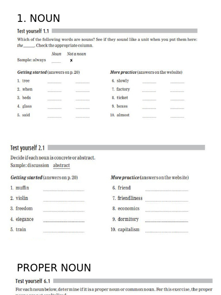 Practice Part of Speech | PDF
