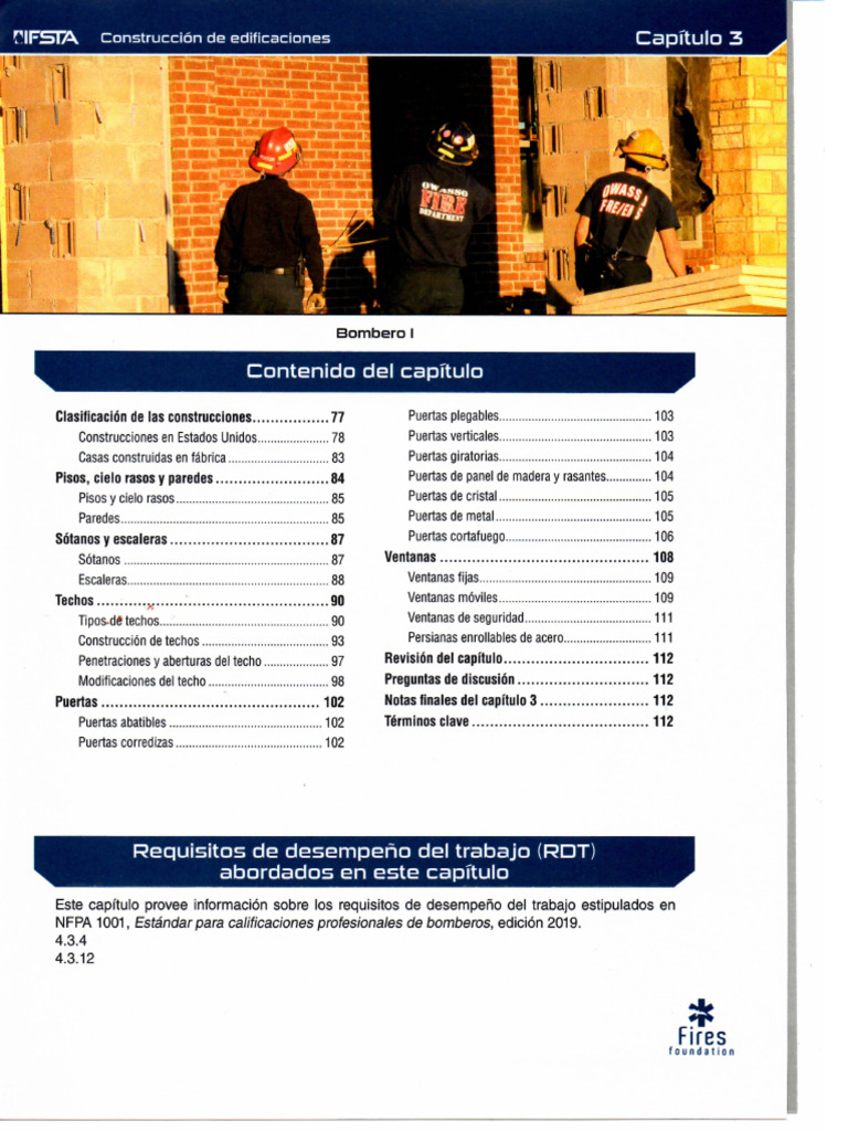 IFSTA-Capítulo # 3 - FRU - Construcción de Edificaciones | PDF