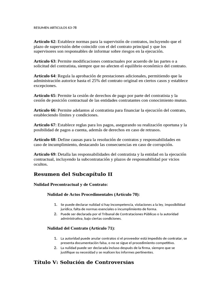 Resumen Articulos 62 - 78 | PDF | Justicia | Crimen y violencia