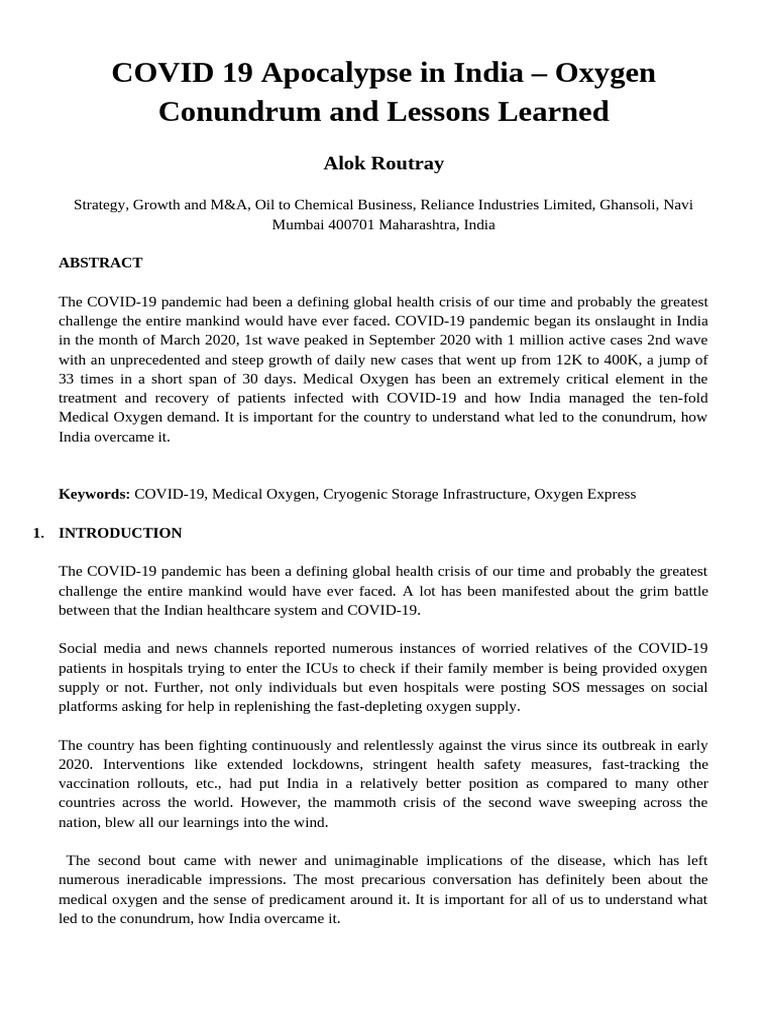 Research Paper Format | PDF | Oxygen | Oil Tanker