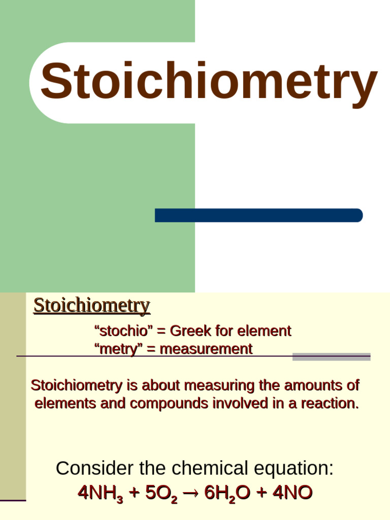 Section 2 Stoichiometry | PDF | Stoichiometry | Mole (Unit)